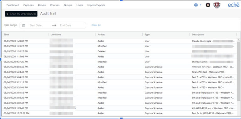 LOG-2 Logging of Administrative actions