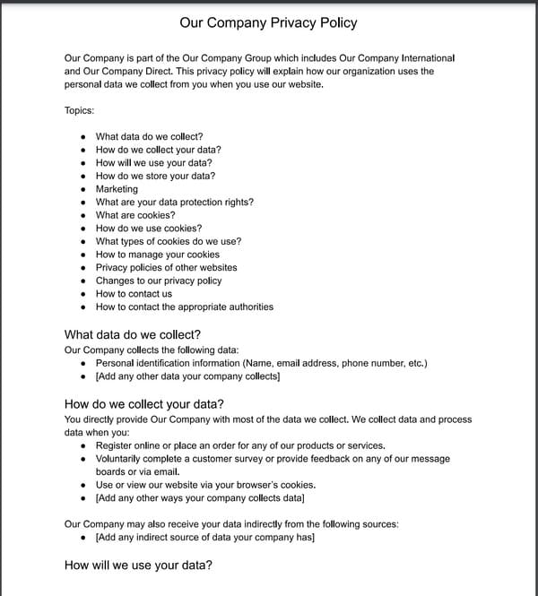 Privacy Notices - PRIV-4