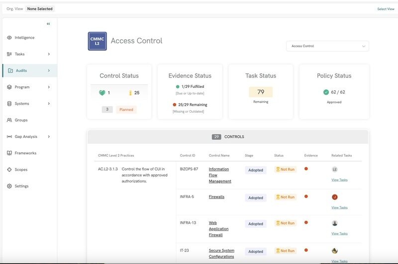 Mapping controls in TrustOps