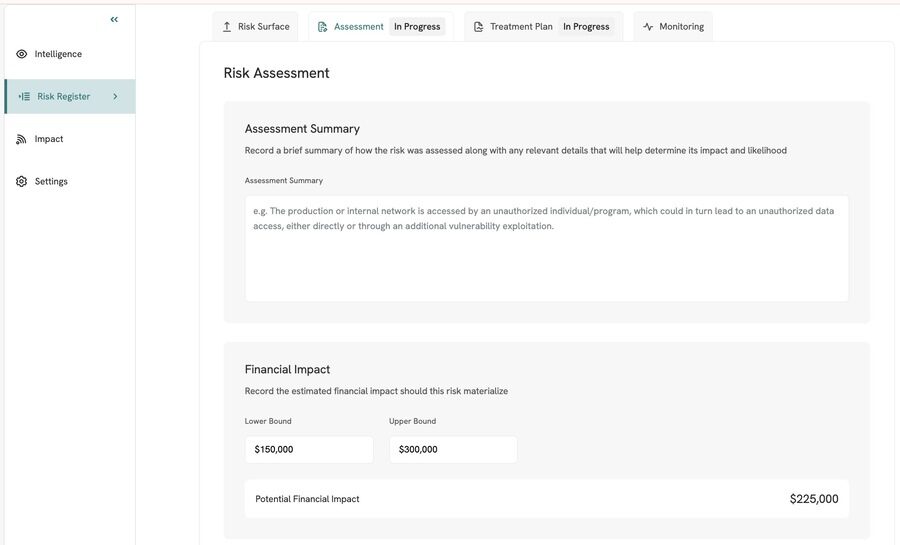 Conducting risk assessments